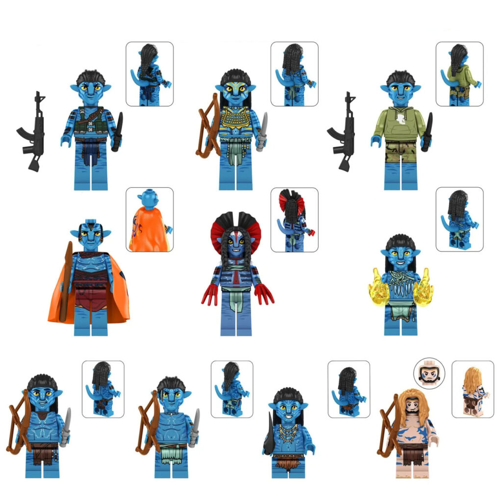 Avatar 3 Inspired Mini Figures Set Compatible with Lego, Sci-Fi Character Building Toys, Sci-Fi ...